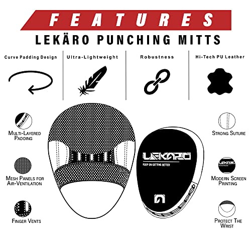 Snapklik.com : Punching Mitts, Curved Boxing Pads Training Hand Target ...