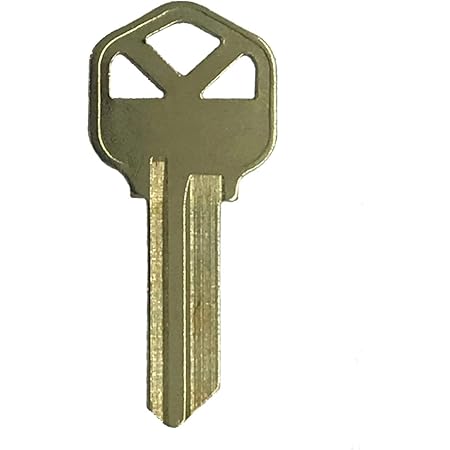 Brass Finish Key Blanks, (Kwikset) KW1 Uncut Blank Keys, Pack of 50 ...
