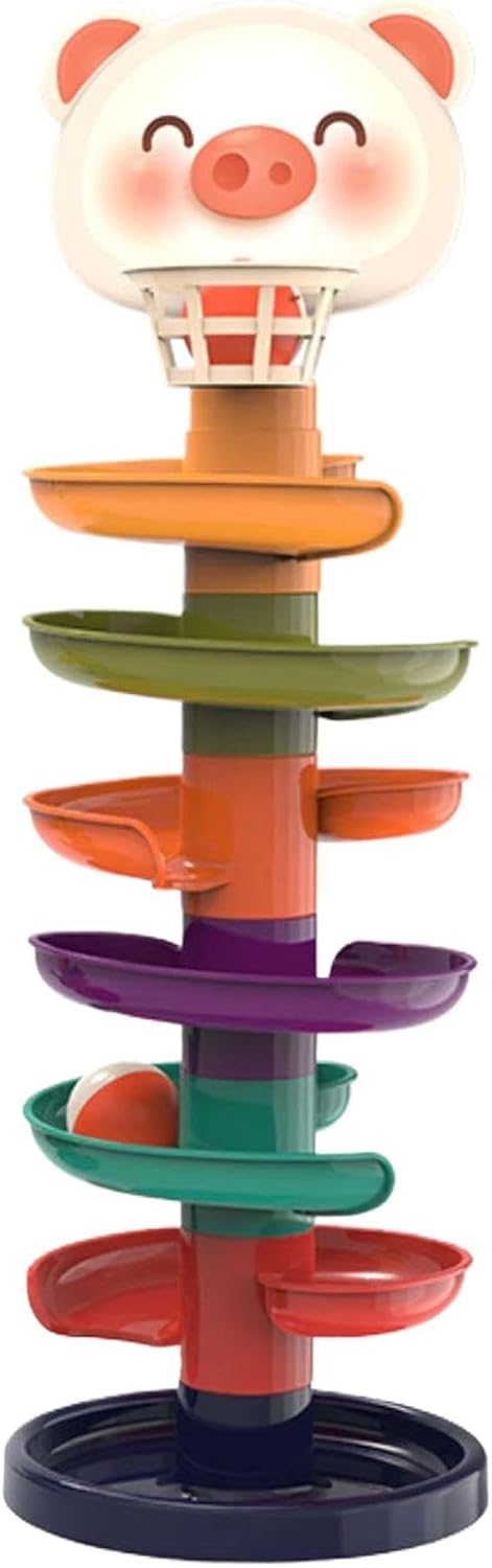 Amazon.com: Ball Drop Toy - Ball Tower for Toddler - Rolling Ball Track ...