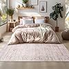Amazon.com: Boho Area Rugs for Living Room 9x12 Washable Area Rug Pink ...