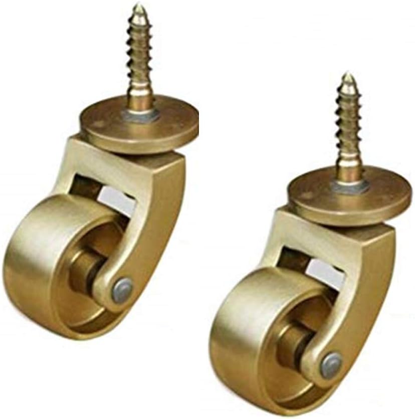 Amazon.com: Rubber Swivel Castor,Heavy Duty Castor Wheels,2pcs Solid ...