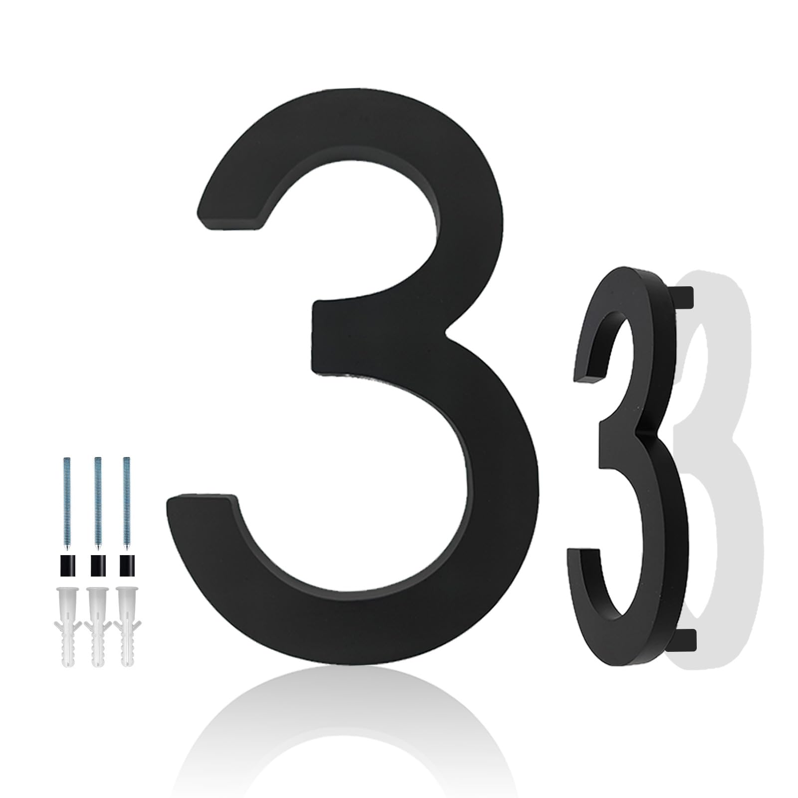 Amazon.com: Hvatry House Numbers for Outside, 6 inch Modern Floating ...