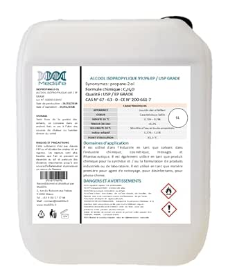 Medilife 5 L isopropylalkohol 99,9 % extra ren - IPA flytande ...
