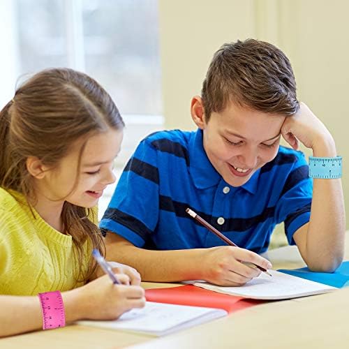 Amazon.com: 24 Pieces Ruler Slap Bracelets Bands Colorful Ruler Snap ...