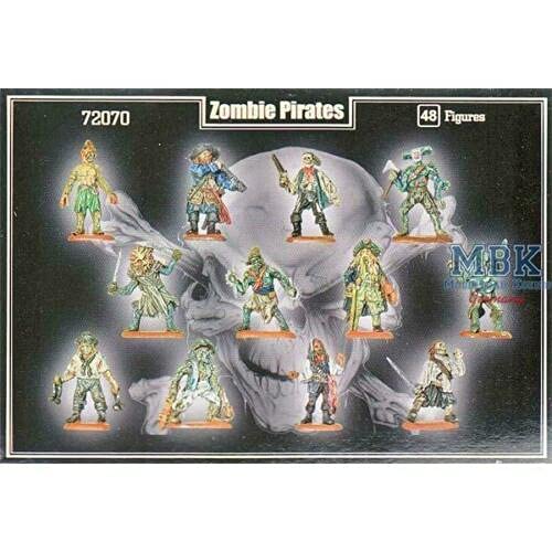 Mars Figures 72070-1/72 Scale Plastic Model Kit Zombie Pirates, Model ...