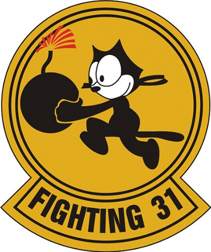 Amazon.com: US Navy VF-31 Fighting 31 Squadron Decal Sticker 5.5 ...