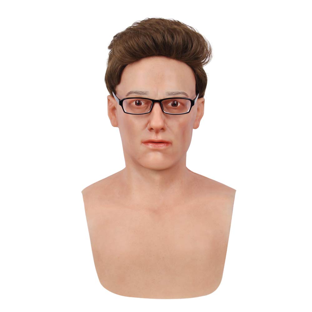Buy Silicone Realistic Man Head Handmade Face for Crossdresser ...