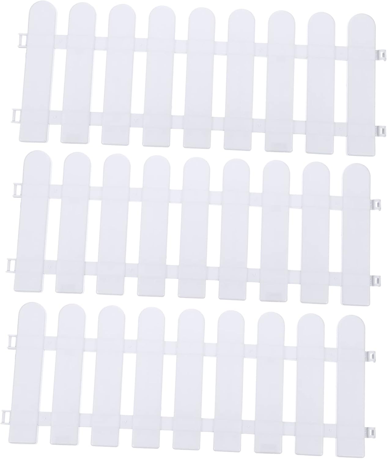 Amazon.com : INOOMP 5PCS White Garden Edging Borders,Plastic Garden ...