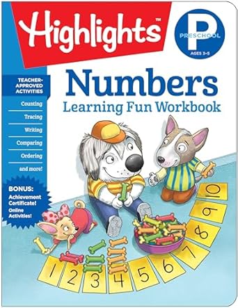 Amazon | Preschool Numbers (Highlights Learning Fun Workbooks ...