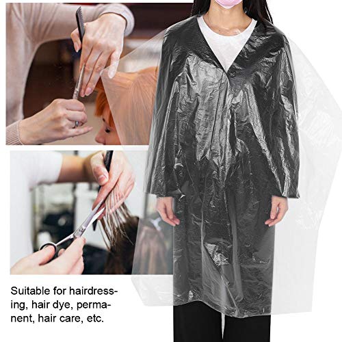 100pcs Disposable Professional Waterproof Haircut Apron, Hair coloring ...
