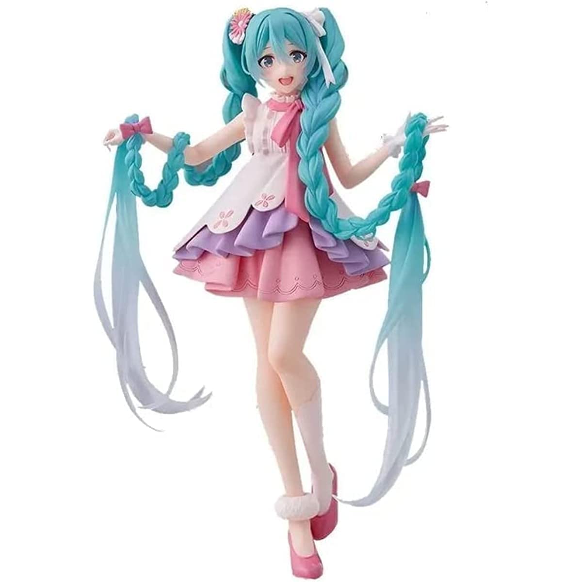 Voovt Art Anime Hatsune Miku Action Figure Pink Double Ponytail ...