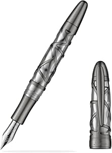 Amazon.com : Laban Skeleton Fountain Pen - Gunmetal - Fine Nib : Office ...