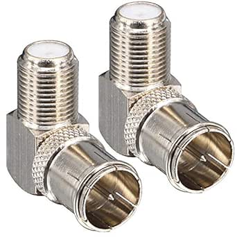 Amazon.com: F Male to Female Right Angle Coax connectors Type F ...