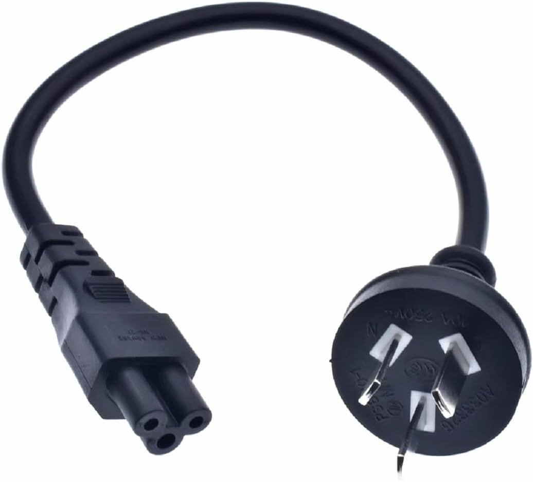 Amazon.com: AU to C5 Power Cord,3-Pin Australia/New Zealand/China Plug ...