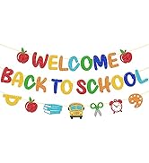 Amazon.com: Welcome to 1st Grade Banner First Day of School Decoration ...