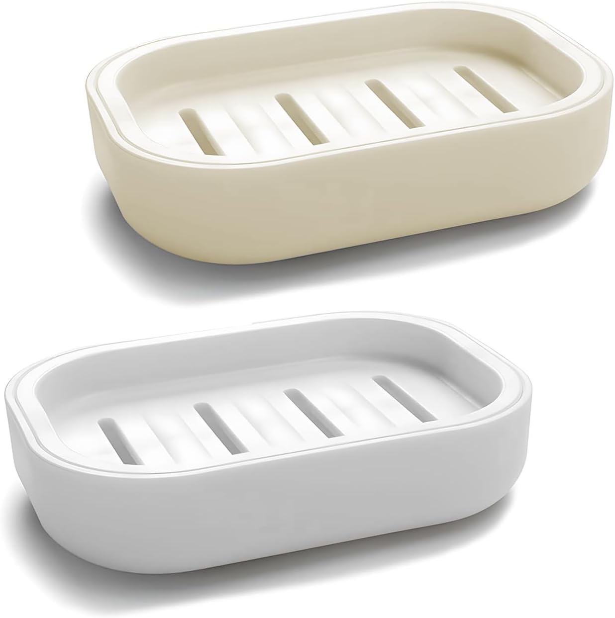 ERKXD Bathroom Soap Dishes Dish Soap Holder with Drain, Soap Saver for ...