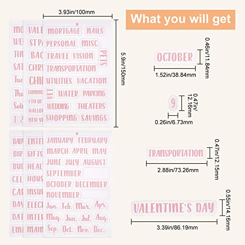 GORGECRAFT 117Pcs Cash Envelope Labels Stickers A6 Budget Binder Labels ...