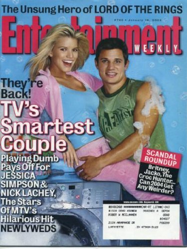 Entertainment Weekly January 16, 2004 Jessica Simpson & Nick Lachey ...
