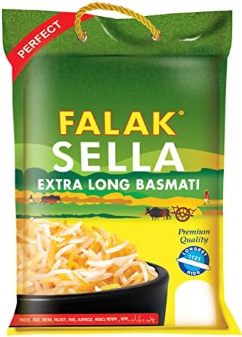 Amazon.com : FALAK Premium Sella Basmati Rice 4.5KG (10lb) - Extra Long ...