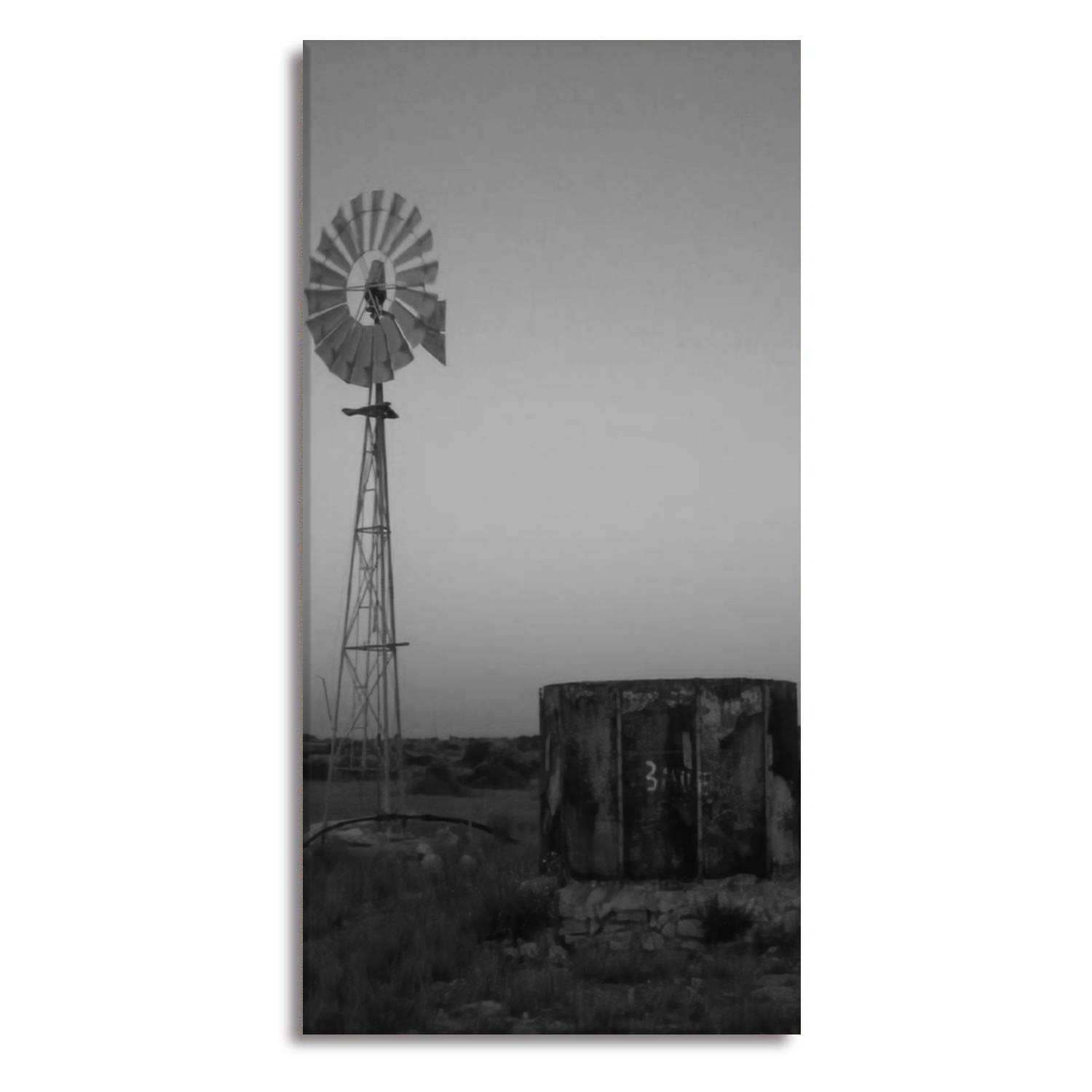 Old Windmill Black And White