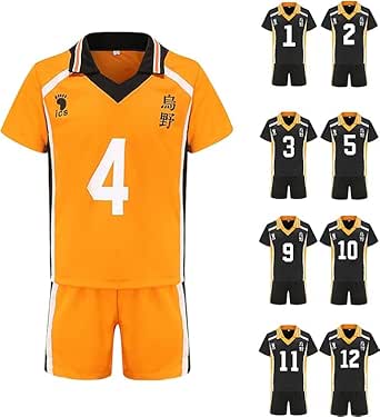 Amazon.co.jp: Karasuno High School Cosplay Costume, Uniform, Shoyo ...