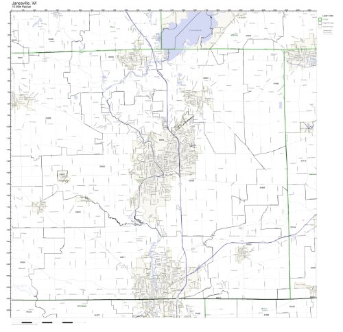 Janesville, WI ZIP Code Map Not Laminated: Amazon.com: Office Products