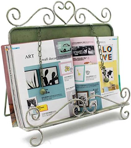 Amazon.com: SDlumeiy Antique Green Metal Cookbook Stand Holder Recipe ...
