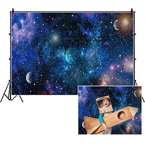 Renaiss 6x4ft Starry Sky Backdrop Nebula Universe Sparkling Outer Space ...
