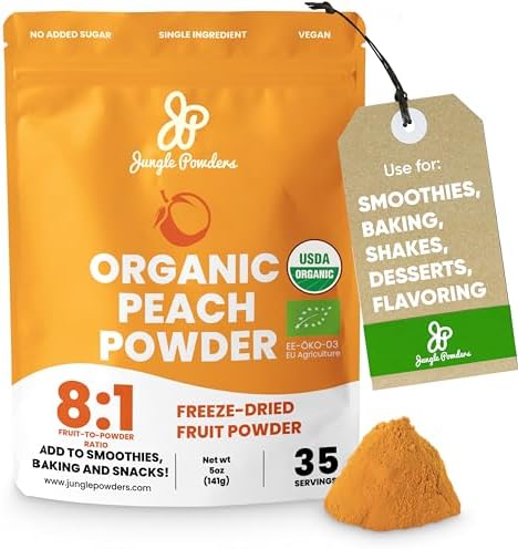 Amazon.com: Jungle Powders Organic Peach Powder 5 Ounce Bag Powdered ...