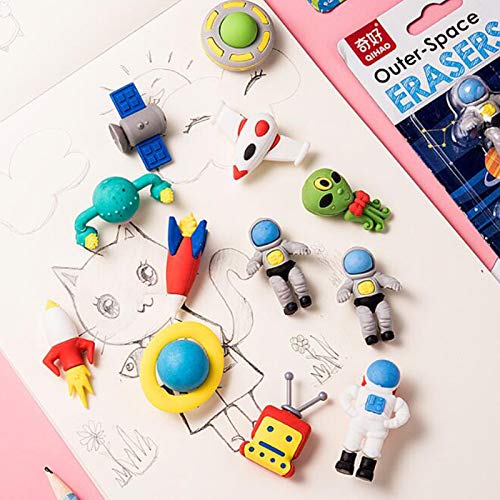 Snapklik.com : Outer Space Puzzle Erasers, 16pcs 3D Outer Space Themed ...