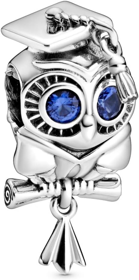 Amazon.com: PANDORA Wise Owl Graduation Charm - Compatible Moments ...
