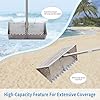 Amazon.com : LTSEAME Sand Flea Rake, Detachable Long Handle Sand Sifter ...