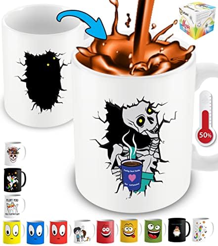 Amazon.com: Color Changing Funny Mug Magic Coffee & Tea Heat Changing ...