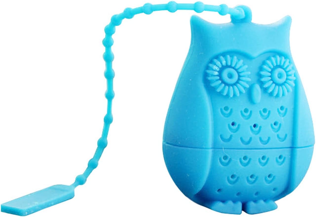 Amazon.com: Silicone Tea Infusers Reusable Cute Owl Tea Bag Strainers ...