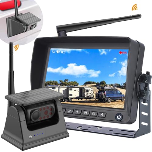Solar Wireless Magnetic Backup Camera System for Car RV Truck - Want It All