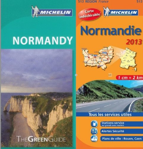 Michelin Green Guide Pack Normandy in English plus map: Michelin Staff ...