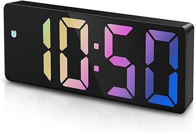 Amazon.com: Peakeep Battery Operated Digital Clock, Alarm Clock for ...