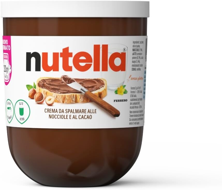 Amazon.com : Nutella Hazelnut Spread IMPORTED 180g Glass : Sandwich ...