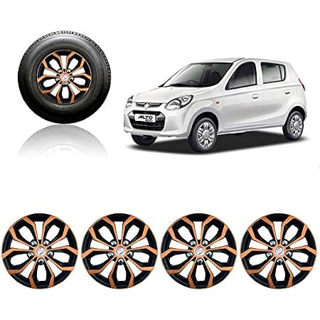 Auto Spare World Wheel Cap Silver Colour Compatible Maruti Alto 2012 ...