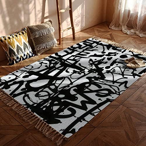 Amazon.com: Area Rug graffiti seamless with abstract tags letters ...