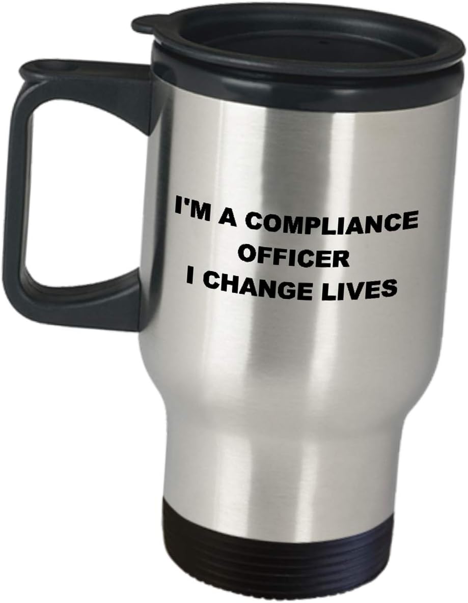 Amazon.com: Gifts for Compliance Officer I Change Lives Travel Mug ...