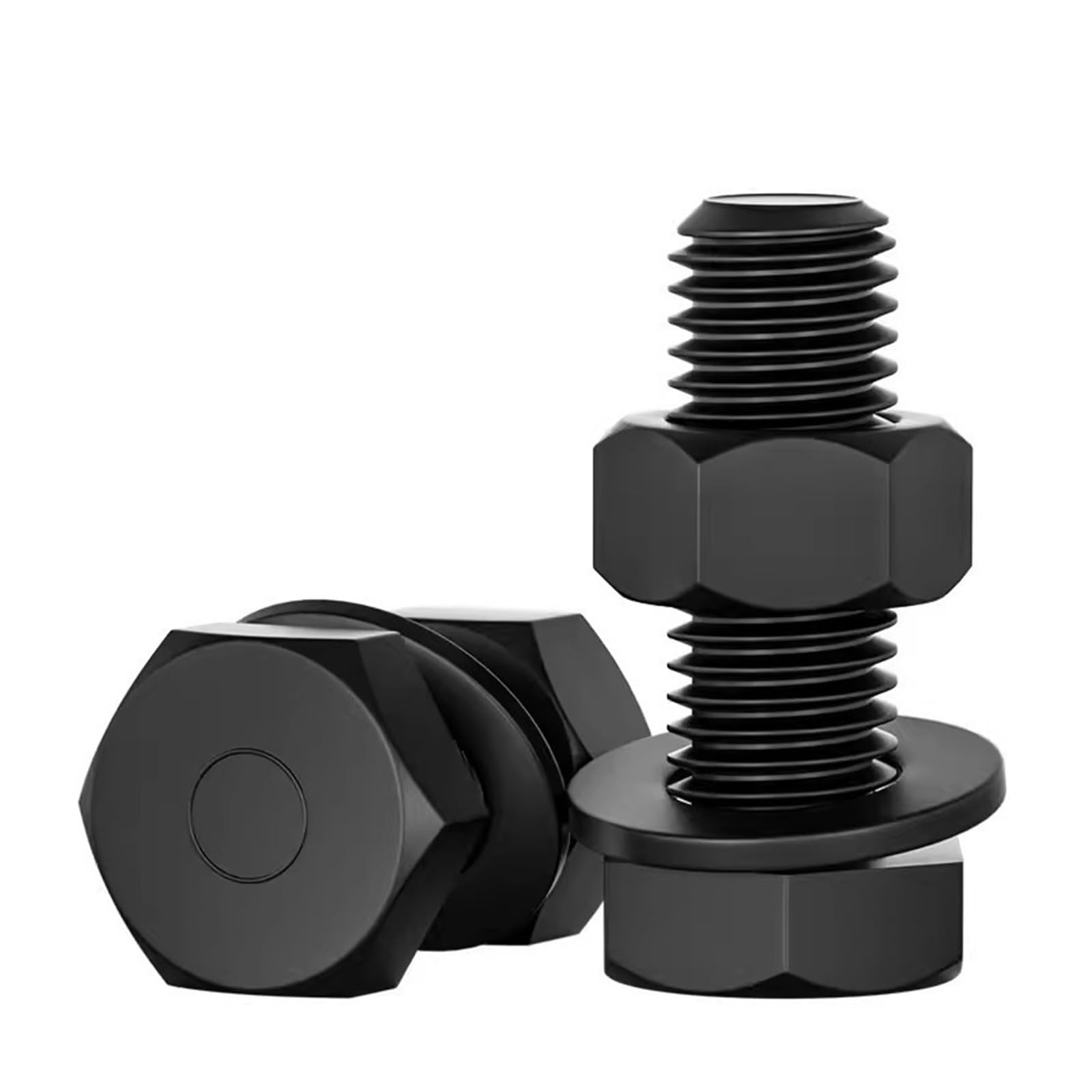 Amazon | QDMIZEHB(売店) M10 M12 PA66 絶縁ナイロンプラスチック 外六角ボルト ワッシャー ナット セット 20mm 100mm 長さ 六角ネジ セット ...