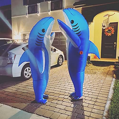 Amazon.com: Poptrend Adults Inflatable Halloween Costumes Blow Up Blue ...