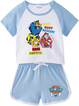 Amazon.co.jp: AERKO パウパトロール キッズ パジャマ 子供服 夏服 Paw Patrol 半袖 Tシャツ ショートパンツ ...