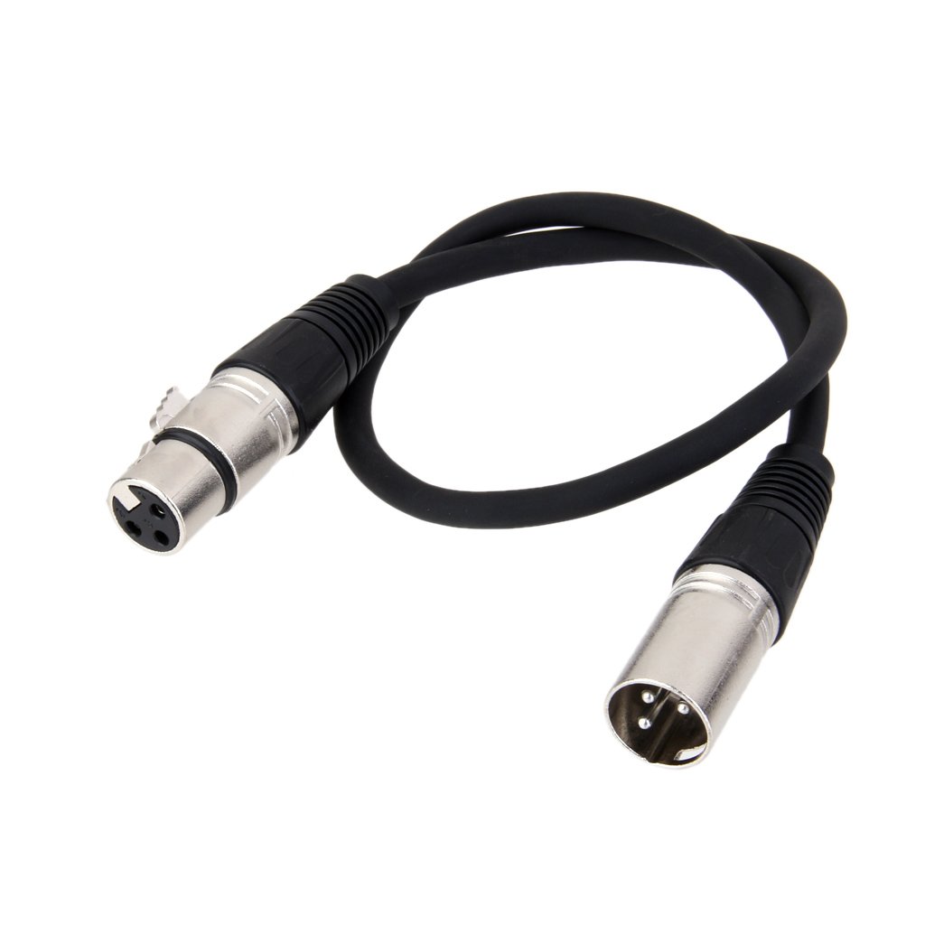 Milaan XLR Male to Female Balance 3pin MIC Shielded Microphone Audio ...
