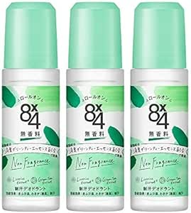 Amazon.co.jp: Kao Eight Four 8x4 Roll On Fragrance Free, 1.6 fl oz (45 ml), Set of 3 : Beauty
