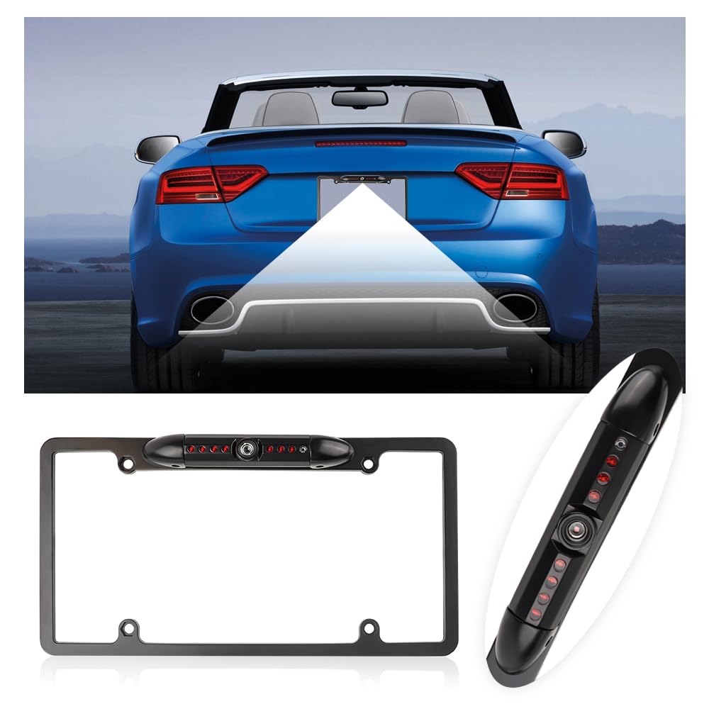Amazon.com: 8-LED License Plate Backup Camera,HD Night Vision Back Up ...
