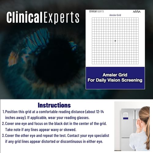 Amsler Grille oculaire avec dos magnétique – Outil de dépistage ...