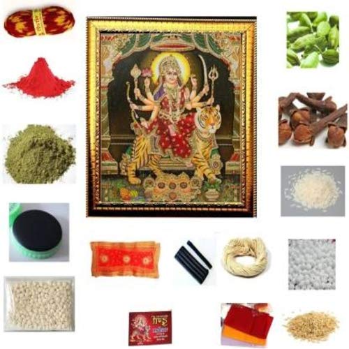 Diwali/Navratri/Durga Pooja Kit with Free MATA 16 Shringar : Amazon.in