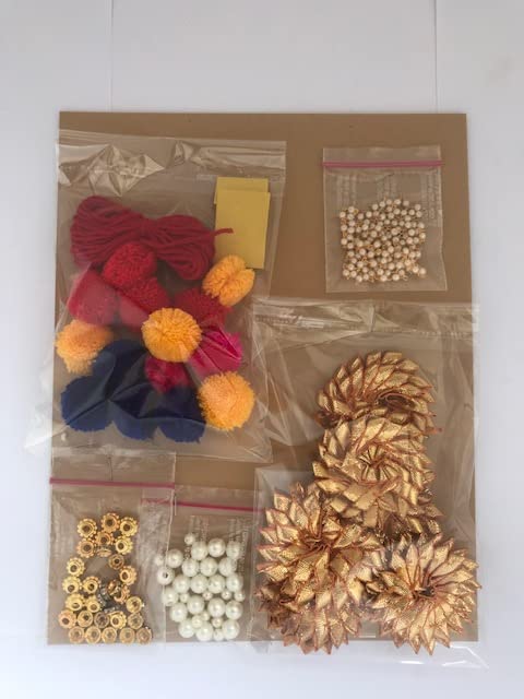The brown box-Rakhi Making kit,Rakhi Making raw Material,DIY Kit for ...